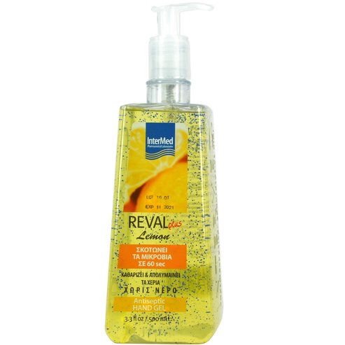 Intermed Reval Plus Lemon Antiseptic Hand Gel Антибактериален ...
